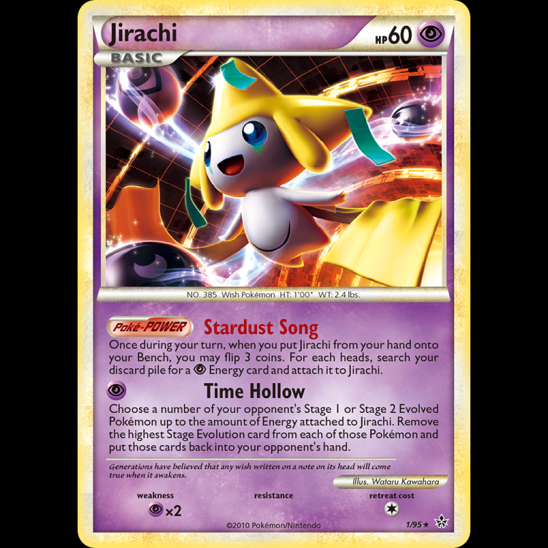 Pokemon TCG Jirachi - HS—Unleashed hgss2-1 holofoil - Madtoyz