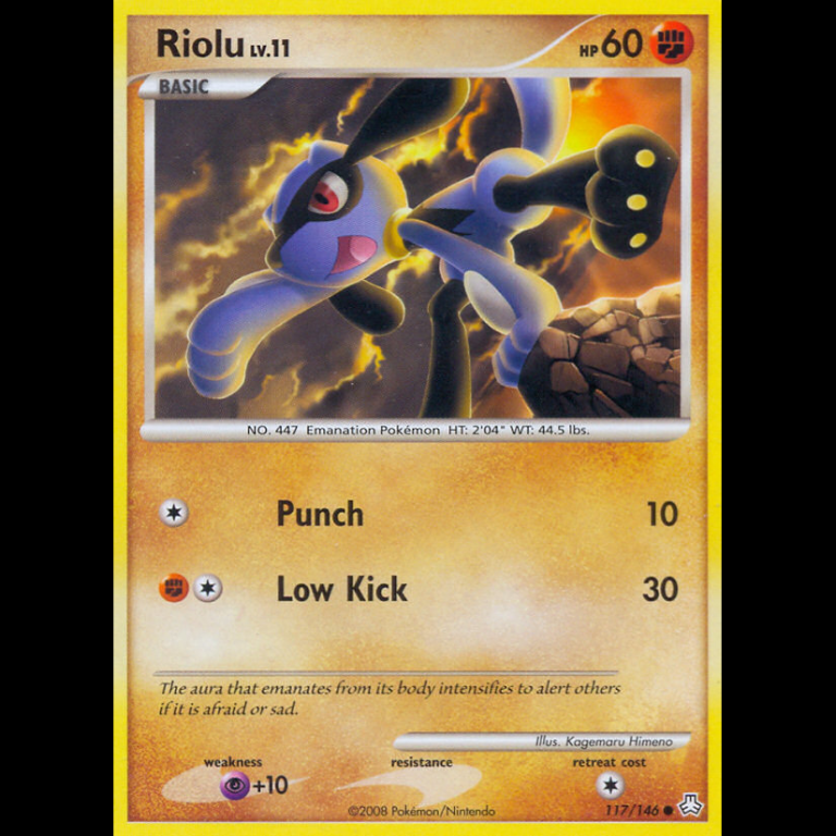 Pokemon TCG Riolu - Legends Awakened dp6-117 - Madtoyz