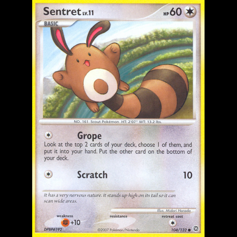 Pokemon TCG Sentret - Secret Wonders dp3-104 - Madtoyz