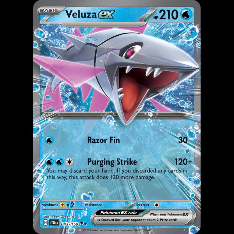 Pokemon TCG Veluza ex - Journey Together sv9-43 holofoil - Madtoyz