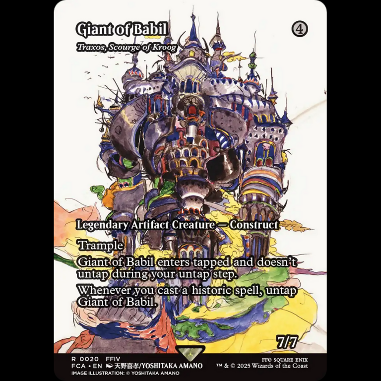 MTG Traxos, Scourge of Kroog Final Fantasy: Through the Ages fca#20 ...