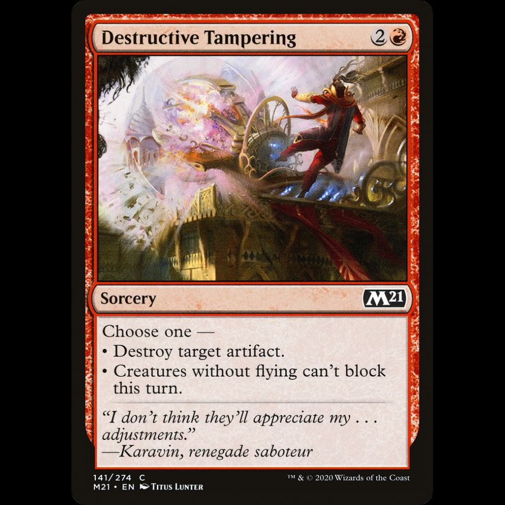 MTG Manipulación destructiva (Destructive Tampering) Core Set 2021 m21 ...