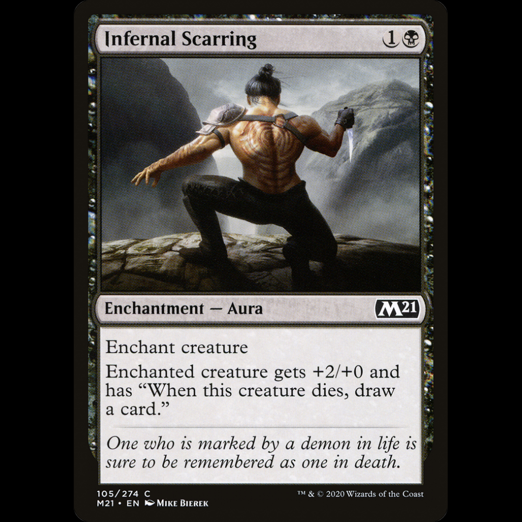MTG Cicatrices infernales (Infernal Scarring) Core Set 2021 m21#105 ...
