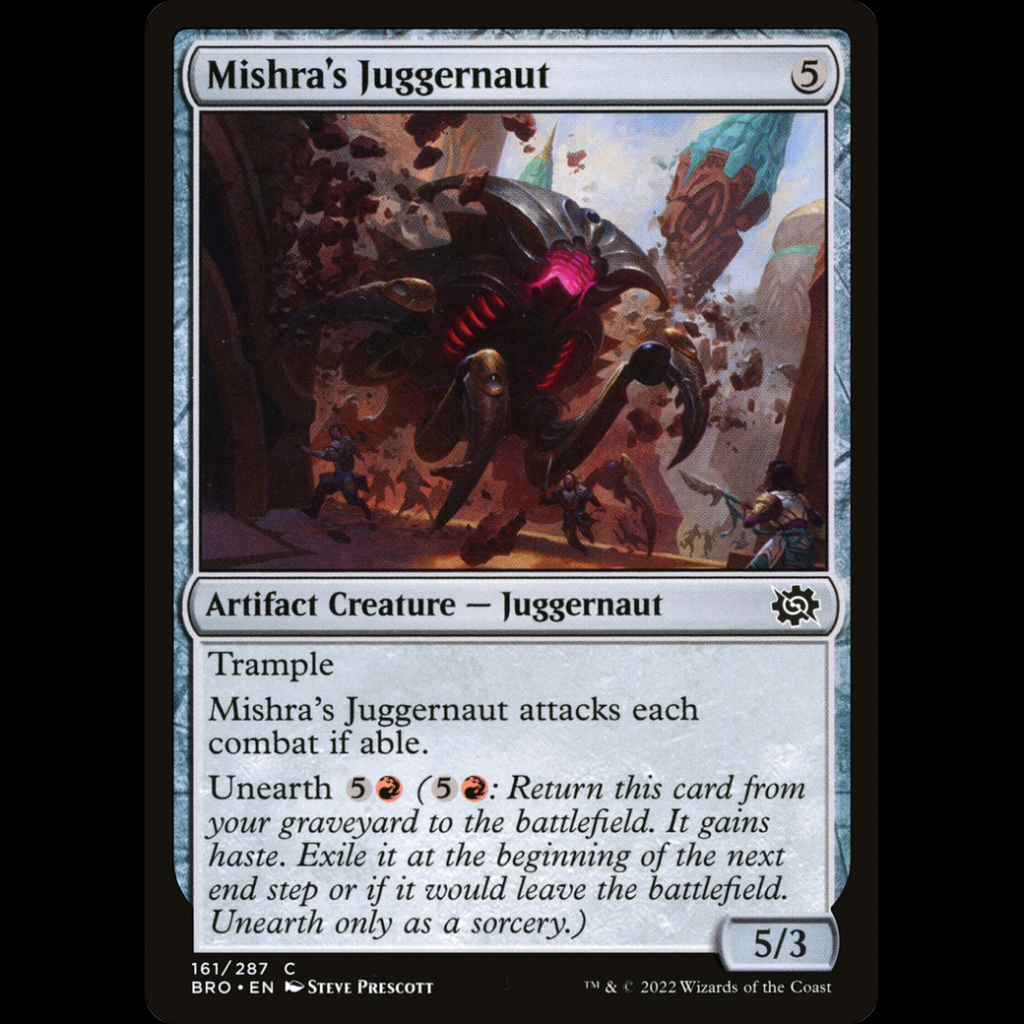 MTG Mishra's Juggernaut The Brothers' War bro#161 - Madtoyz