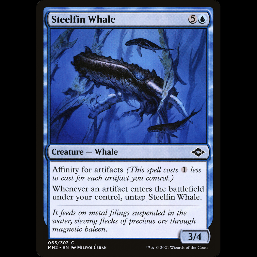 MTG Steelfin Whale Modern Horizons 2 mh2#65 - Madtoyz