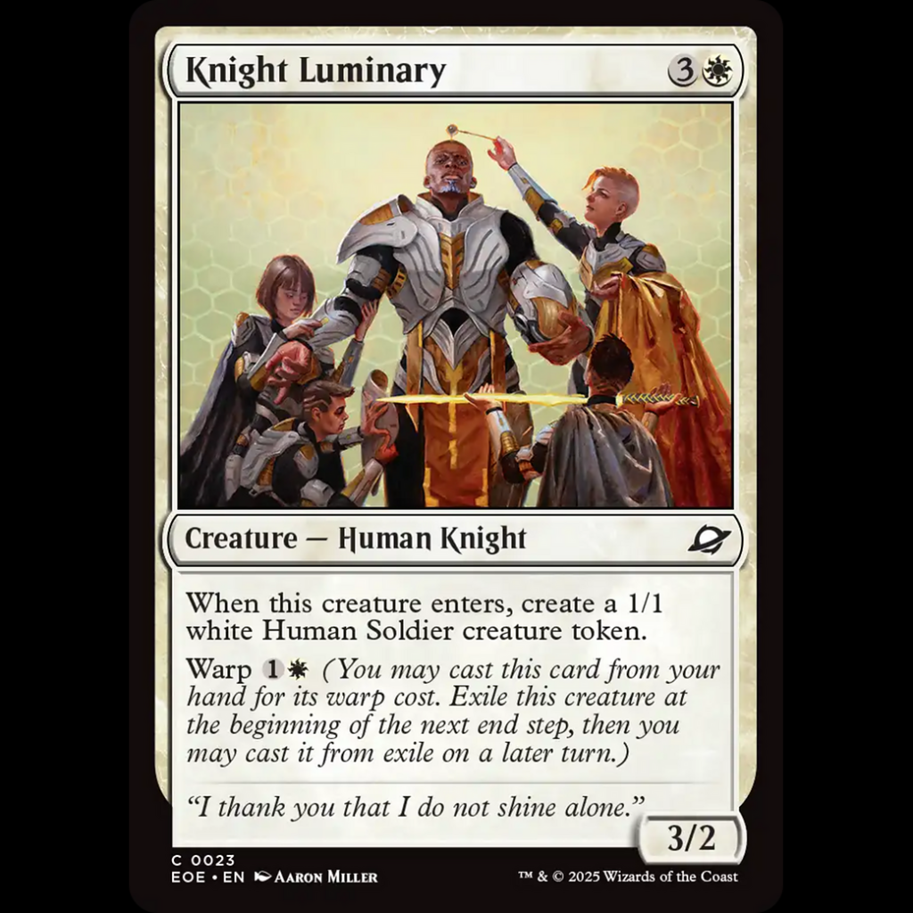 MTG Knight Luminary Edge of Eternities eoe#23 - Madtoyz