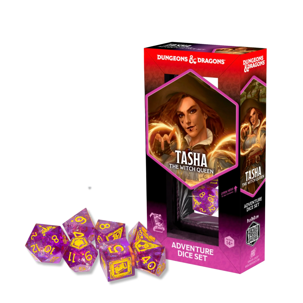 Sirius Dice Adventure Set Dados Tasha the Witch Queen D&D - Madtoyz