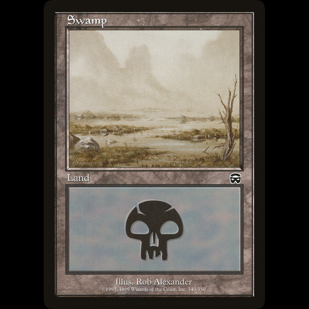 MTG Pantano (Swamp) Mercadian Masques mmq#340 - Madtoyz