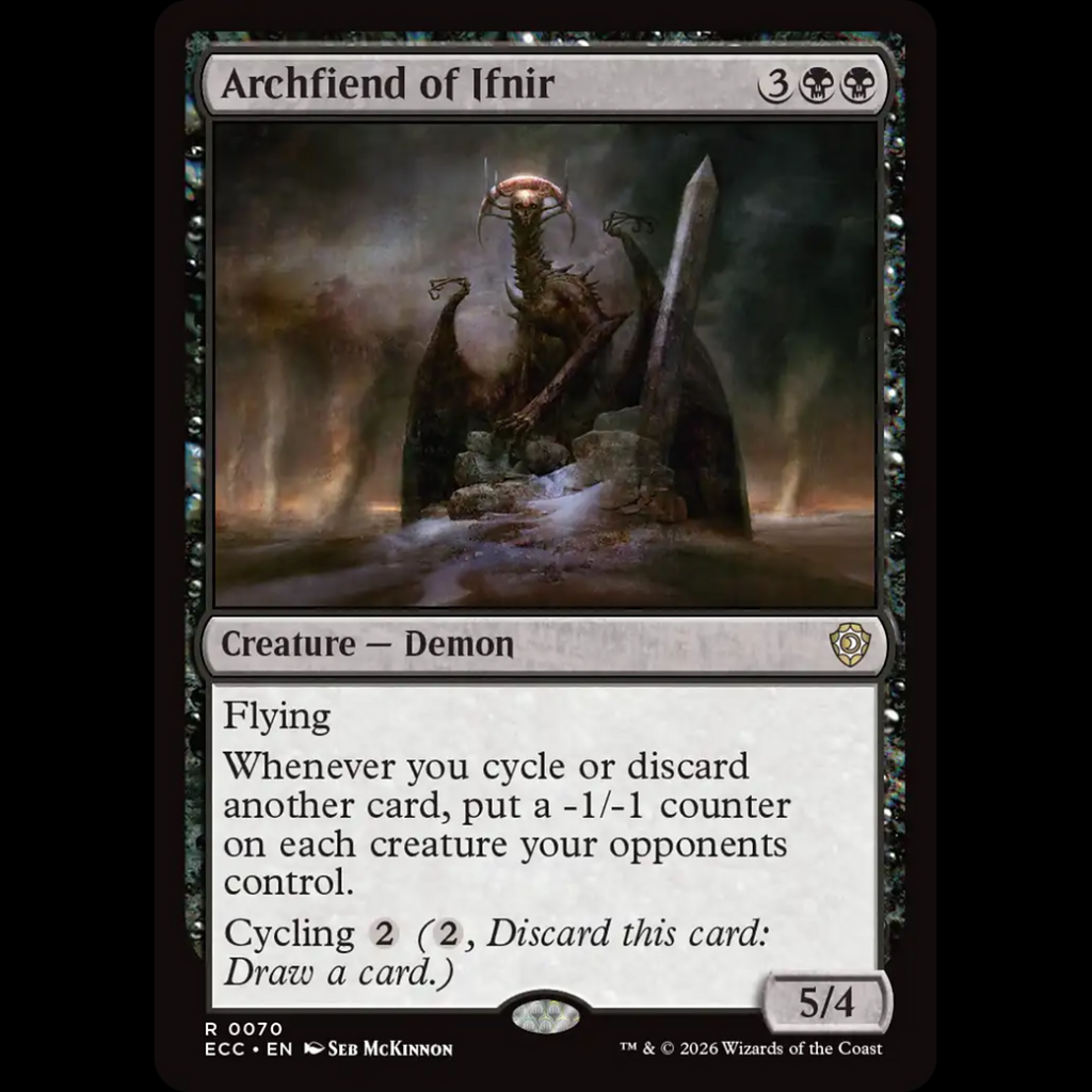 MTG Archfiend of Ifnir Lorwyn Eclipsed Commander ecc#70 - Madtoyz