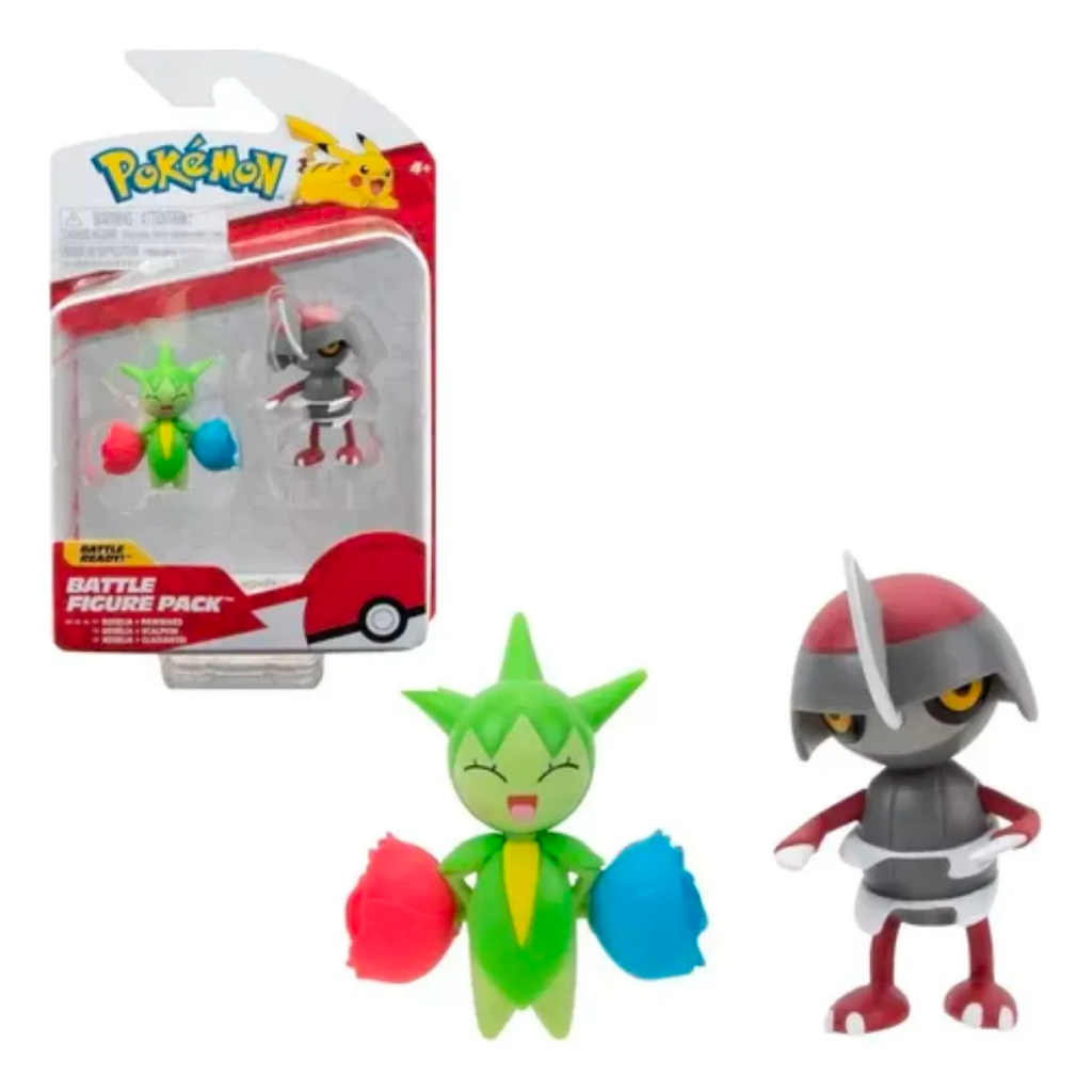 Pokemon Battle Ready Roselia Pawniard Jazwares - Madtoyz