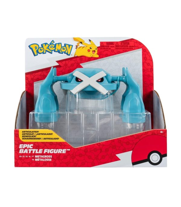 Pokemon Metagross 30cm Epic Battle Figure Jazwares - Madtoyz