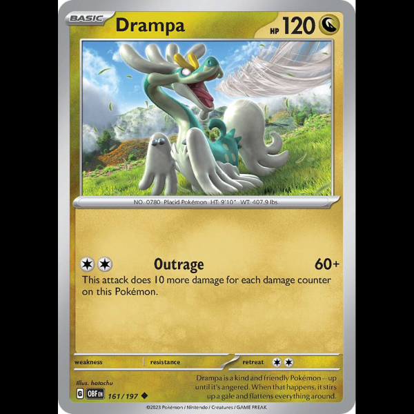 Pokemon TCG Drampa - Obsidian Flames - Madtoyz